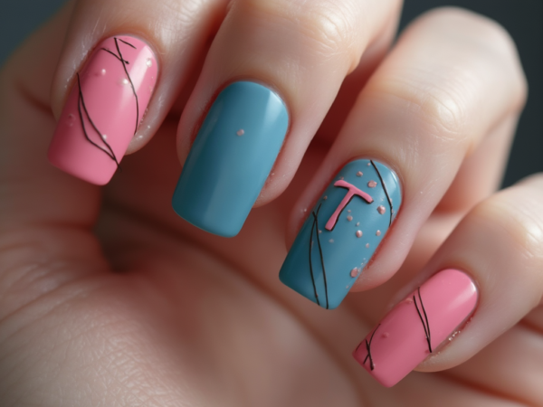 Boyfriend initials on nails ideas: from classic french tips to glitter ...